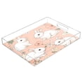 Acrylic Tray 15.7*11.8*1.9 Inch Transparent Tray Food Tray Tea Cup Tray ...