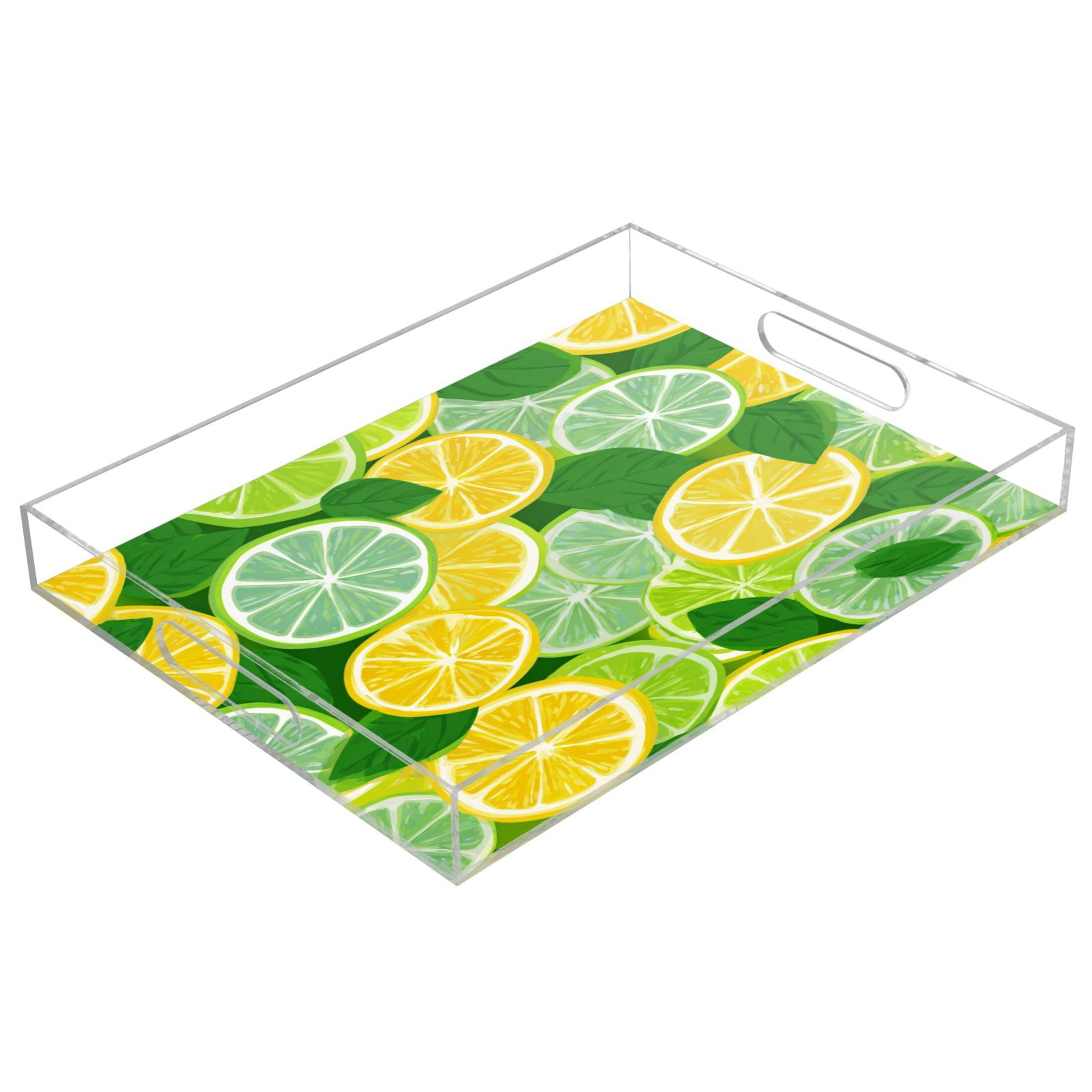 Acrylic Tray 15.7*11.8*1.9 Inch Transparent Tray Food Tray Tea Cup Tray ...