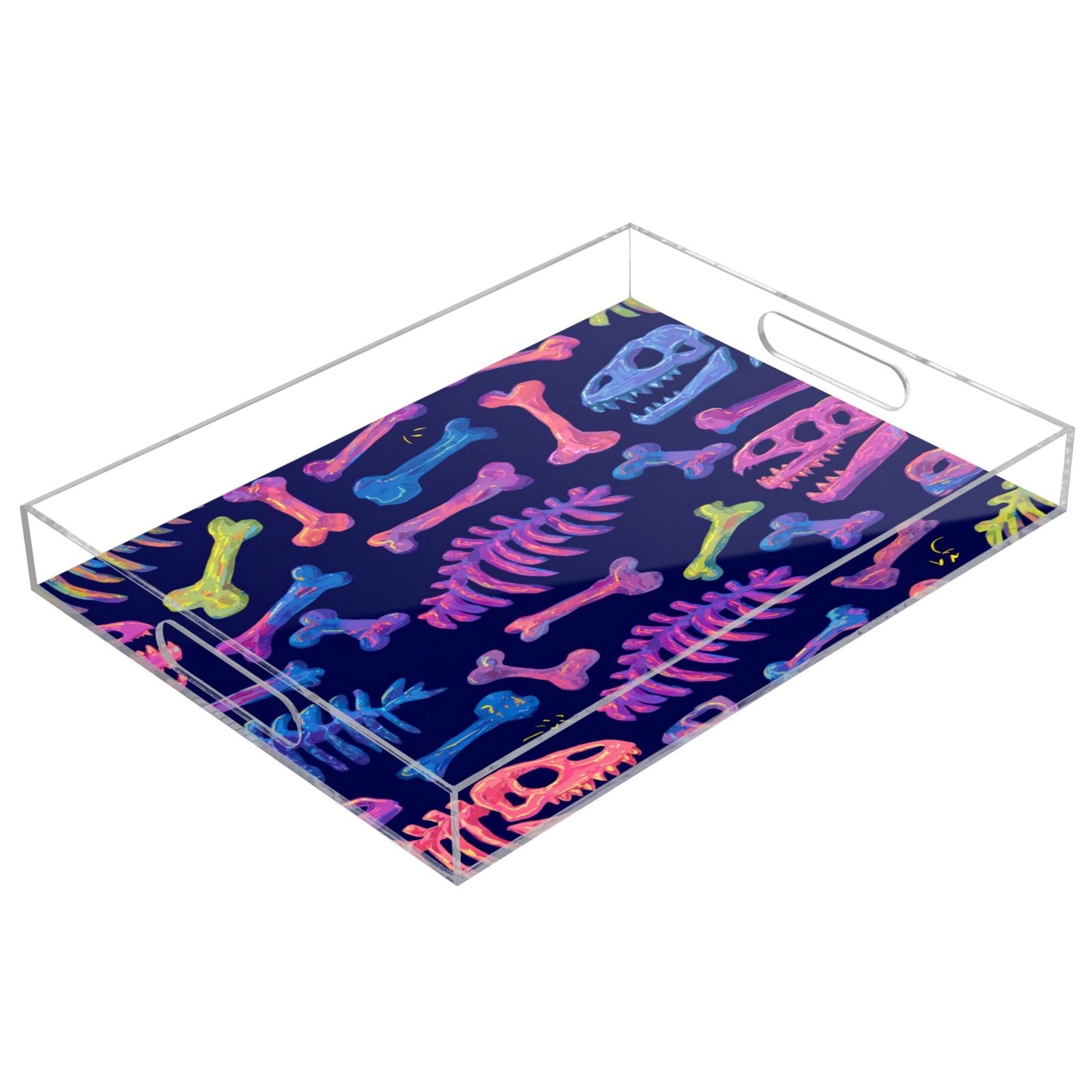 Acrylic Tray 15.7*11.8*1.9 Inch Transparent Tray Food Tray Tea Cup Tray ...
