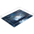Acrylic Tray 15.7*11.8*1.9 Inch Transparent Tray Food Tray Tea Cup Tray ...