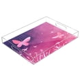 Acrylic Tray 15.7*11.8*1.9 Inch Transparent Tray Food Tray Tea Cup Tray ...