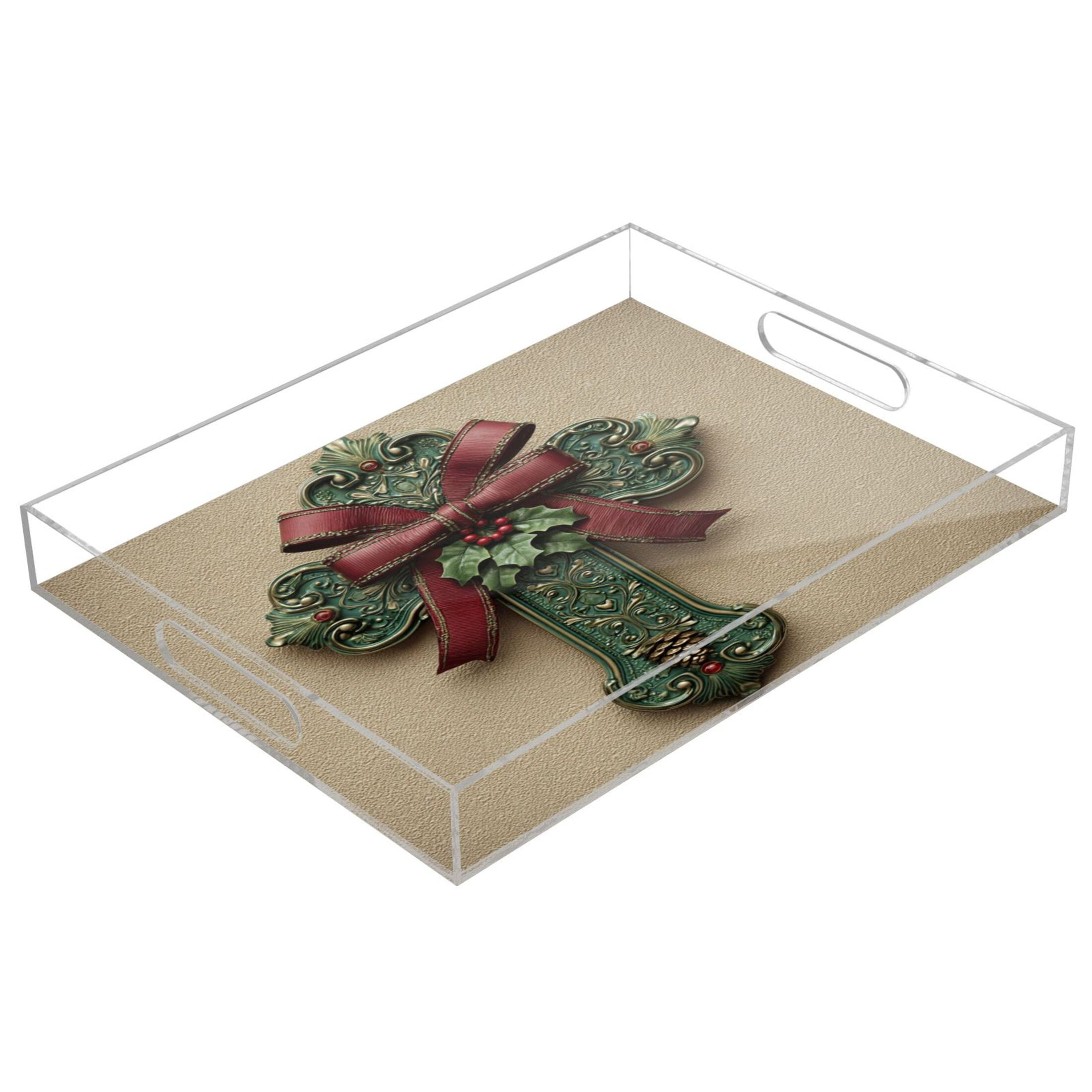 Acrylic Tray 15.7*11.8*1.9 Inch Transparent Tray Food Tray Tea Cup Tray ...