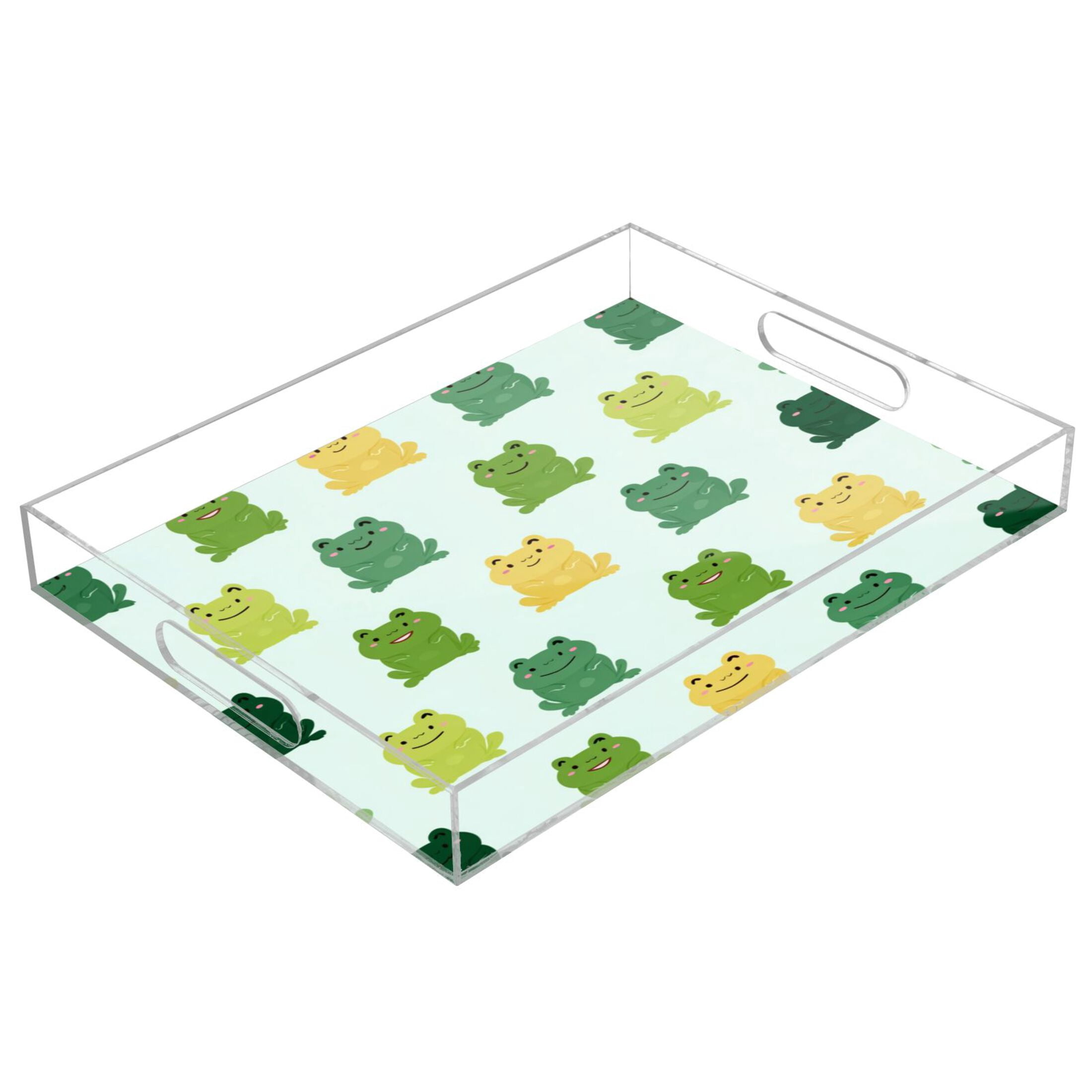 Acrylic Tray 15.7*11.8*1.9 Inch Transparent Tray Food Tray Tea Cup Tray ...