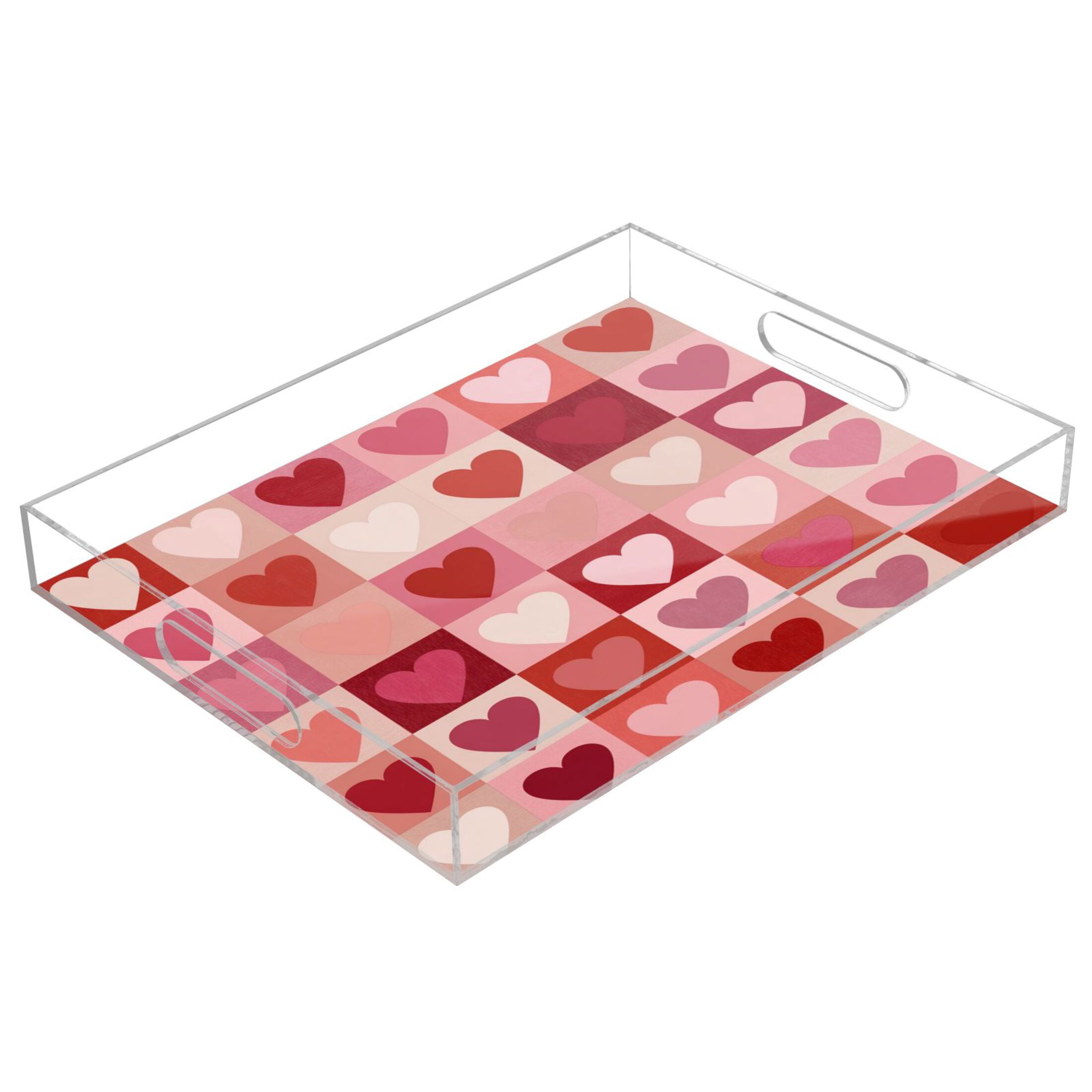 Acrylic Tray 15.7*11.8*1.9 Inch Transparent Tray Food Tray Tea Cup Tray ...