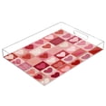 Acrylic Tray 15.7*11.8*1.9 Inch Transparent Tray Food Tray Tea Cup Tray ...