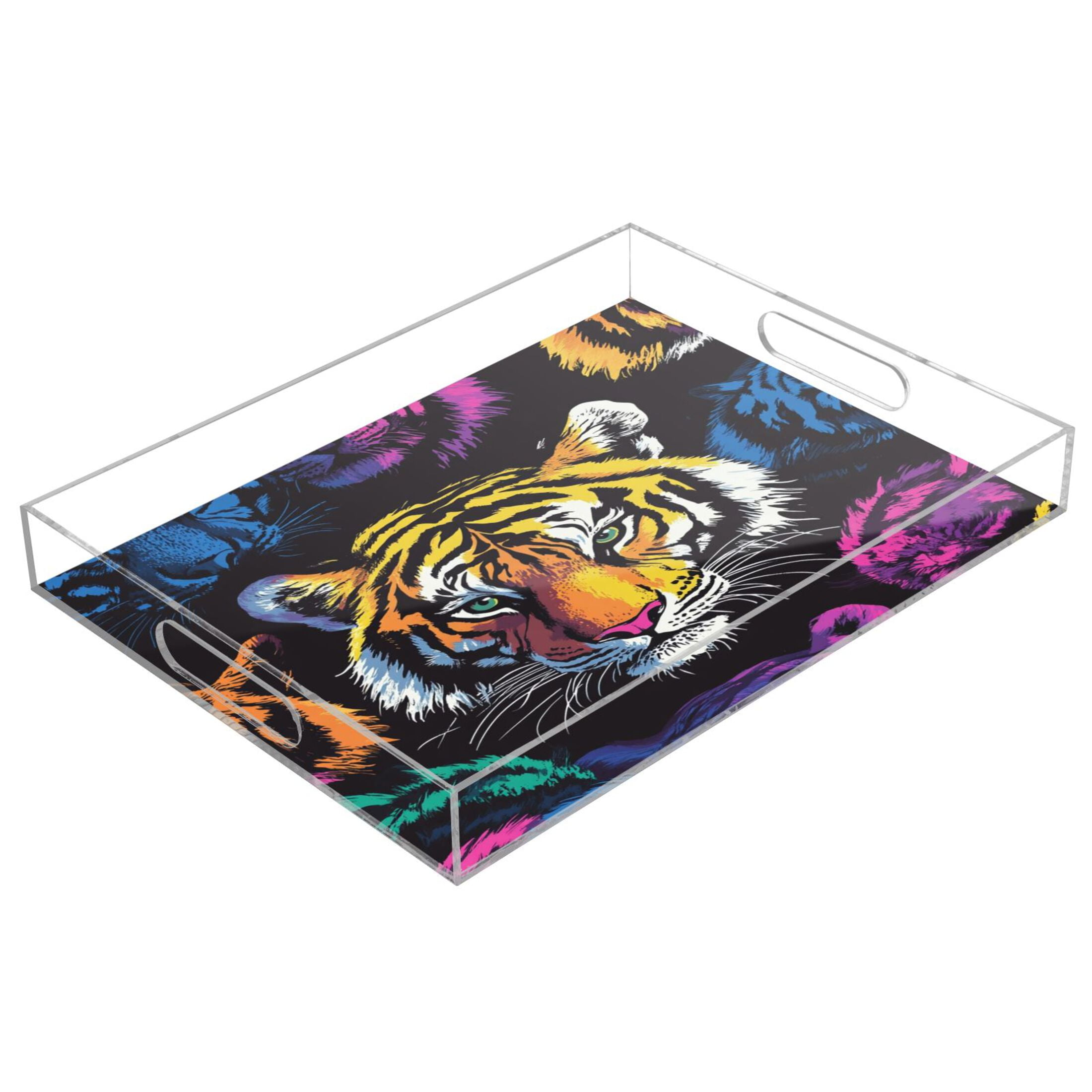 Acrylic Tray 15.7*11.8*1.9 Inch Transparent Tray Food Tray Tea Cup Tray ...