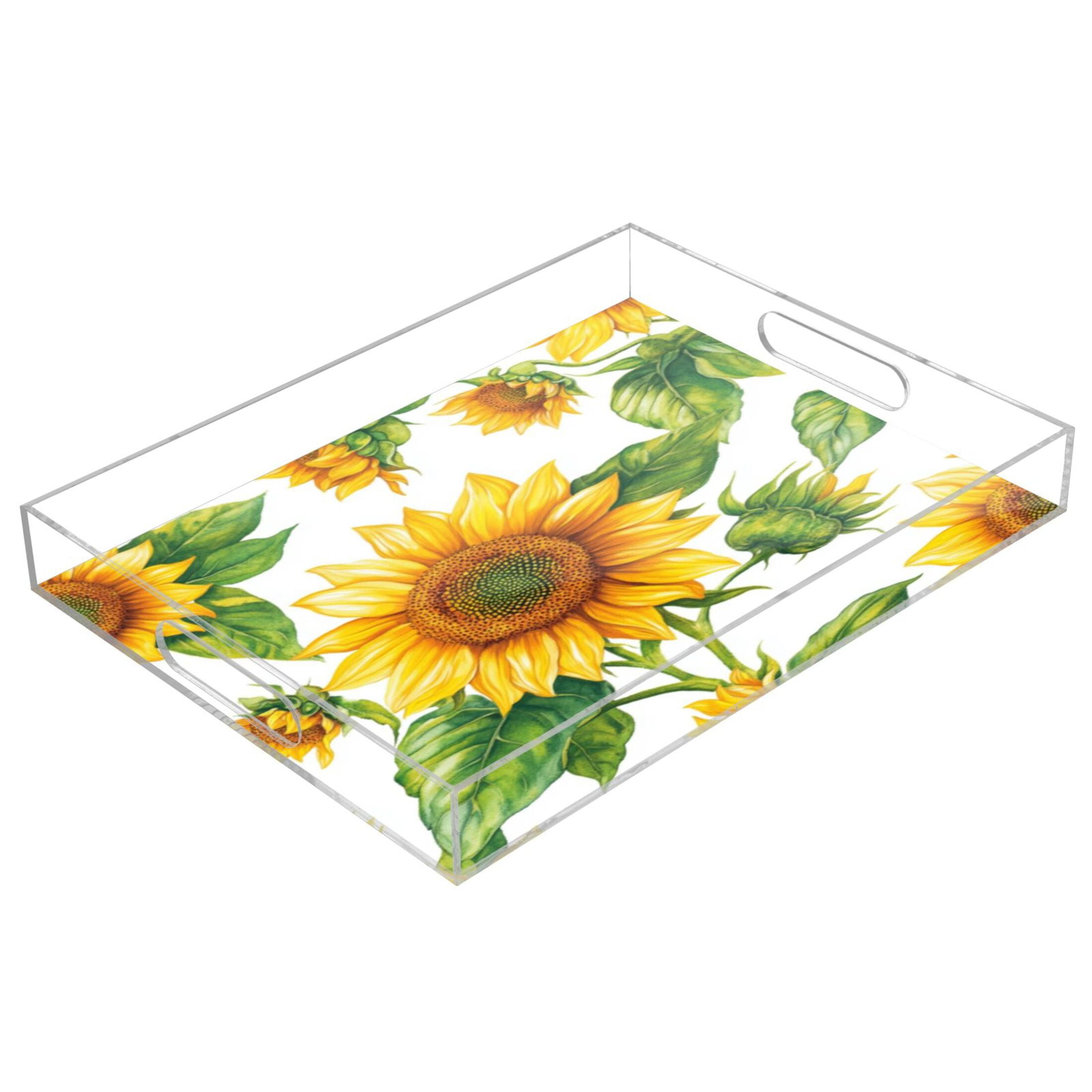 Acrylic Tray 15.7*11.8*1.9 Inch Transparent Tray Food Tray Tea Cup Tray ...