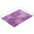 Acrylic Tray 15.7*11.8*1.9 Inch Transparent Tray Food Tray Tea Cup Tray ...