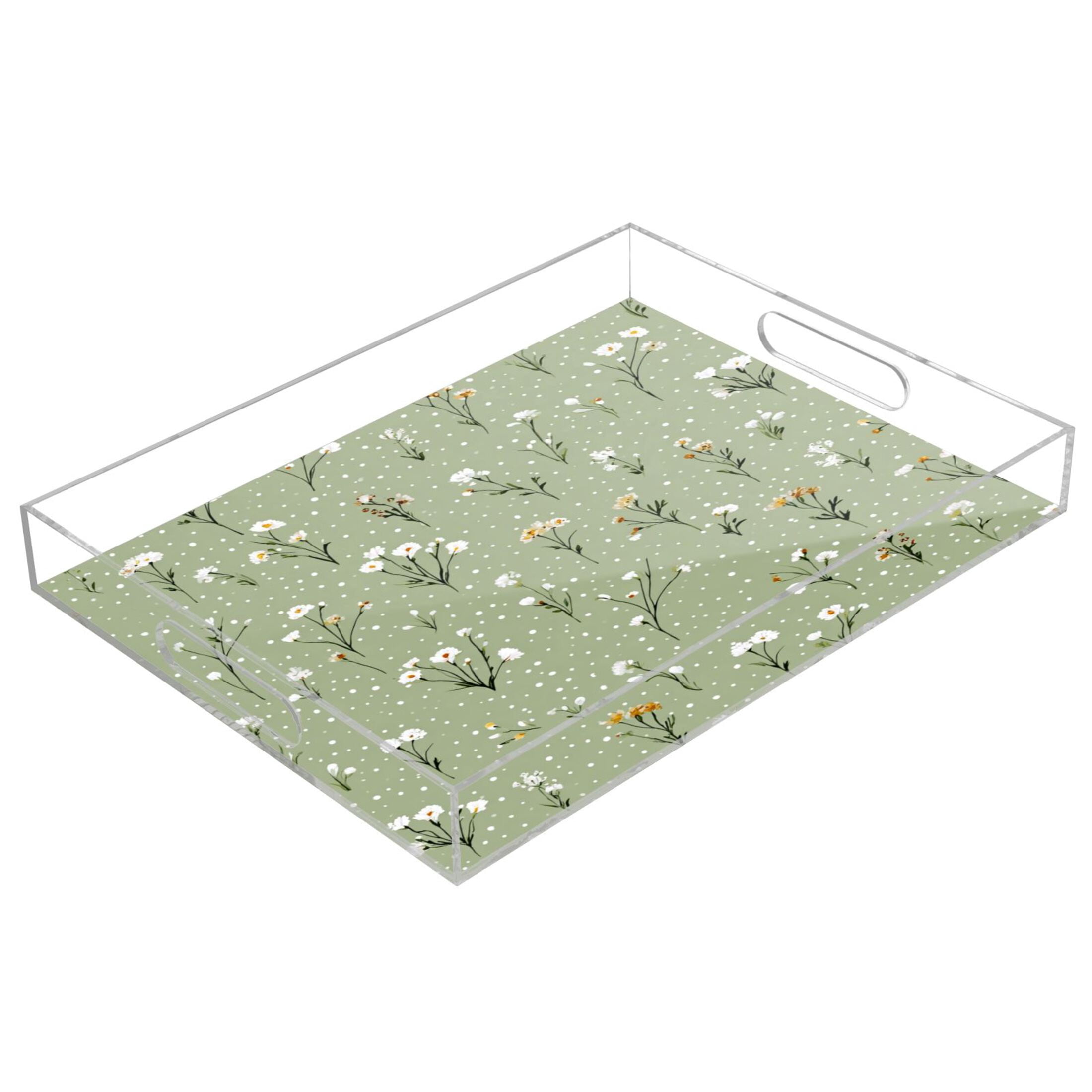 Acrylic Tray 15.7*11.8*1.9 Inch Transparent Tray Food Tray Tea Cup Tray ...