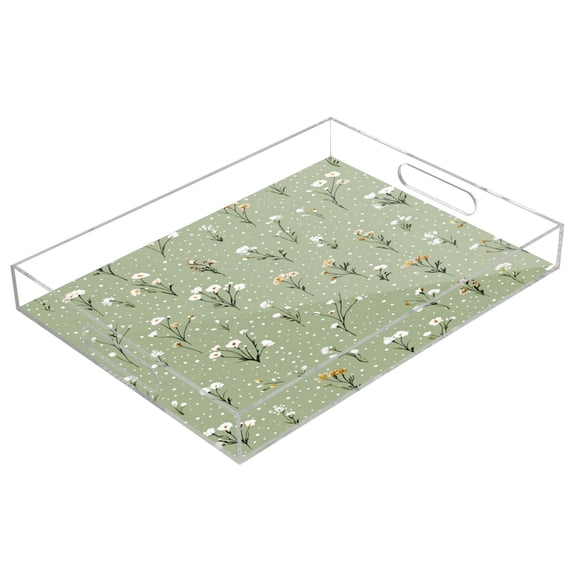 Acrylic Tray 15.7*11.8*1.9 Inch Transparent Tray Food Tray Tea Cup Tray ...