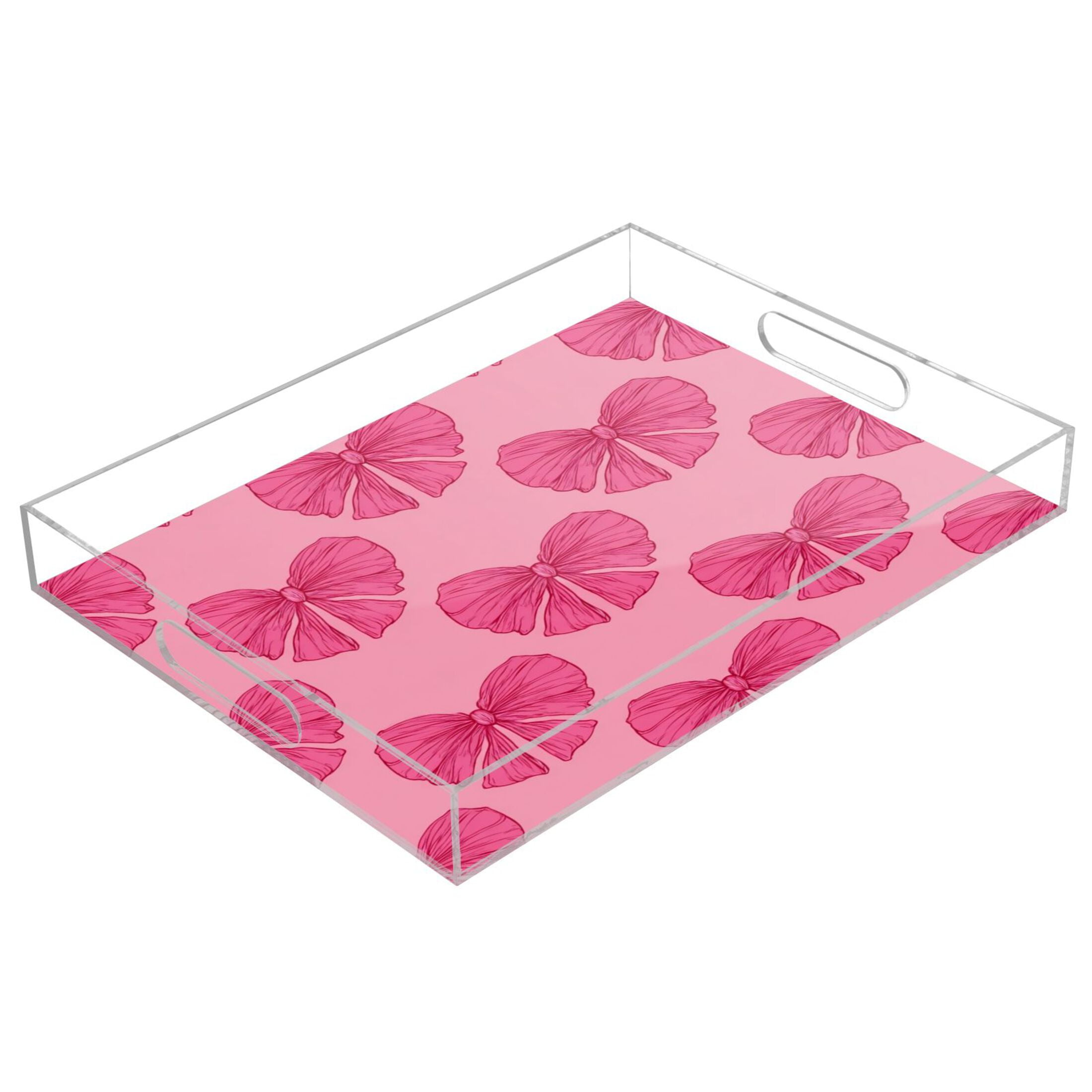 Acrylic Tray 15.7*11.8*1.9 Inch Transparent Tray Food Tray Tea Cup Tray ...