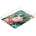 Acrylic Tray 15.7*11.8*1.9 Inch Transparent Tray Food Tray Tea Cup Tray ...