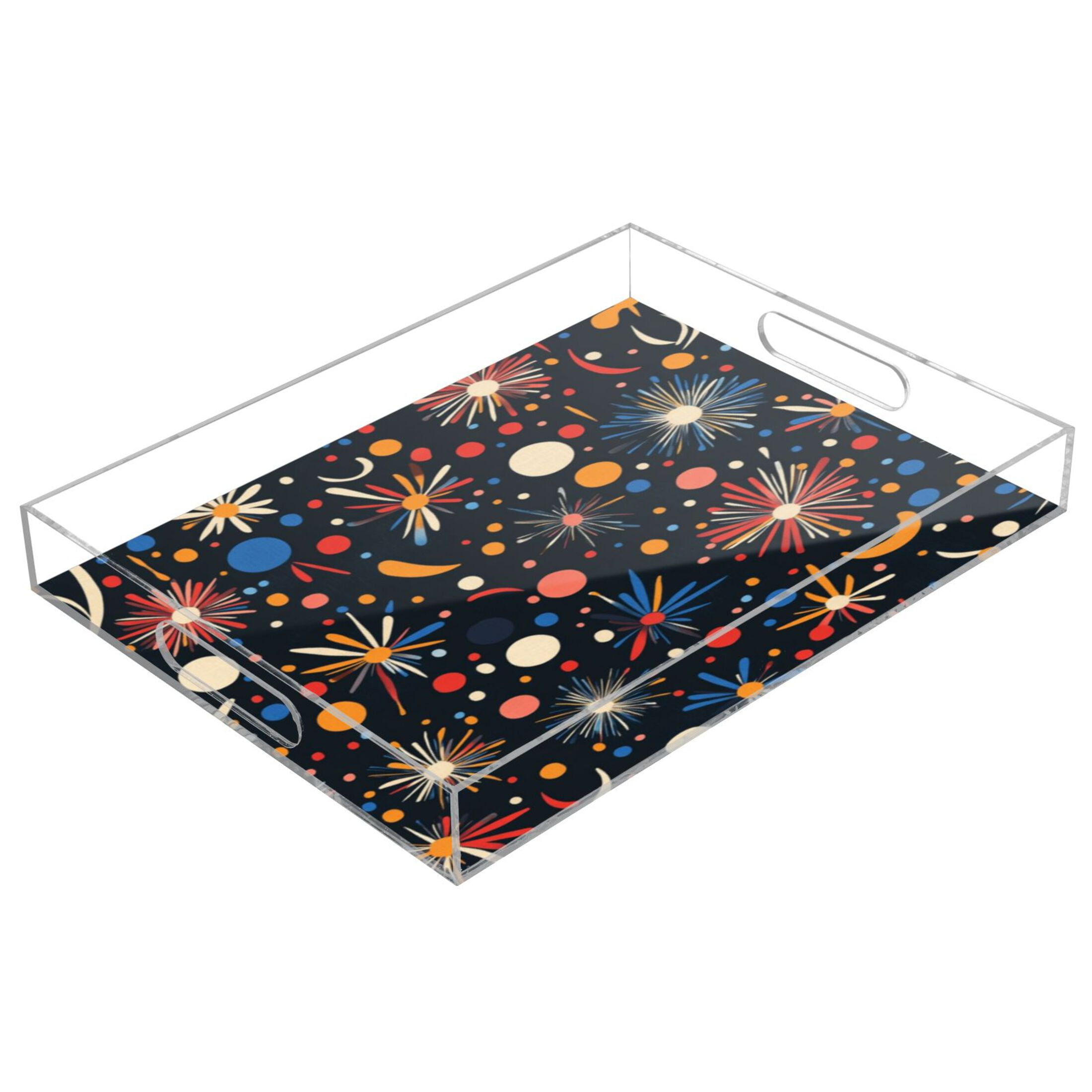 Acrylic Tray 15.7*11.8*1.9 Inch Transparent Tray Food Tray Tea Cup Tray ...