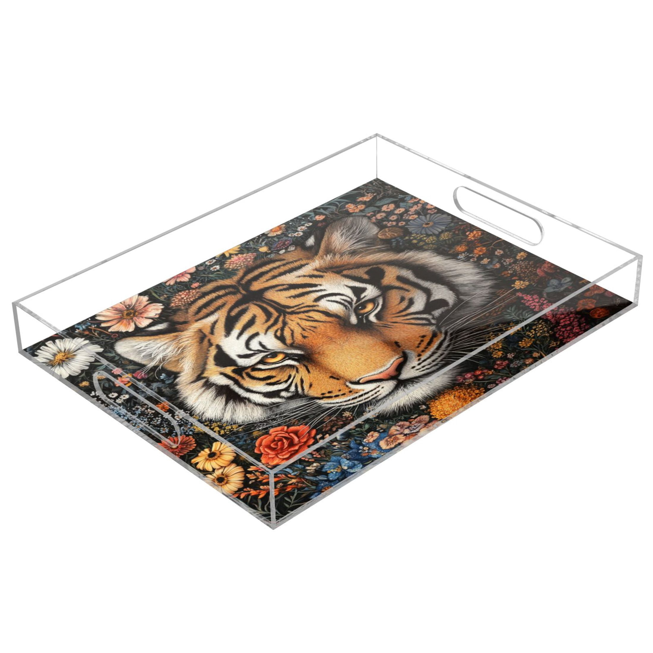 Acrylic Tray 15.7*11.8*1.9 Inch Transparent Tray Food Tray Tea Cup Tray ...