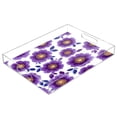 Acrylic Tray 15.7*11.8*1.9 Inch Transparent Tray Food Tray Tea Cup Tray ...
