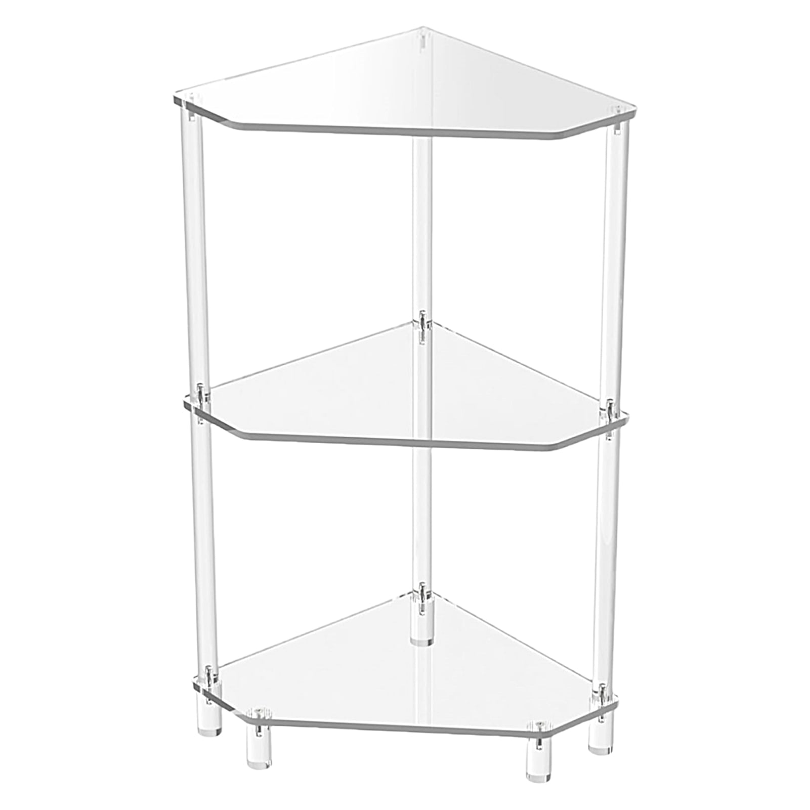 Acrylic Triangle Corner Table3 Tier Triangle Corner Table for Living ...