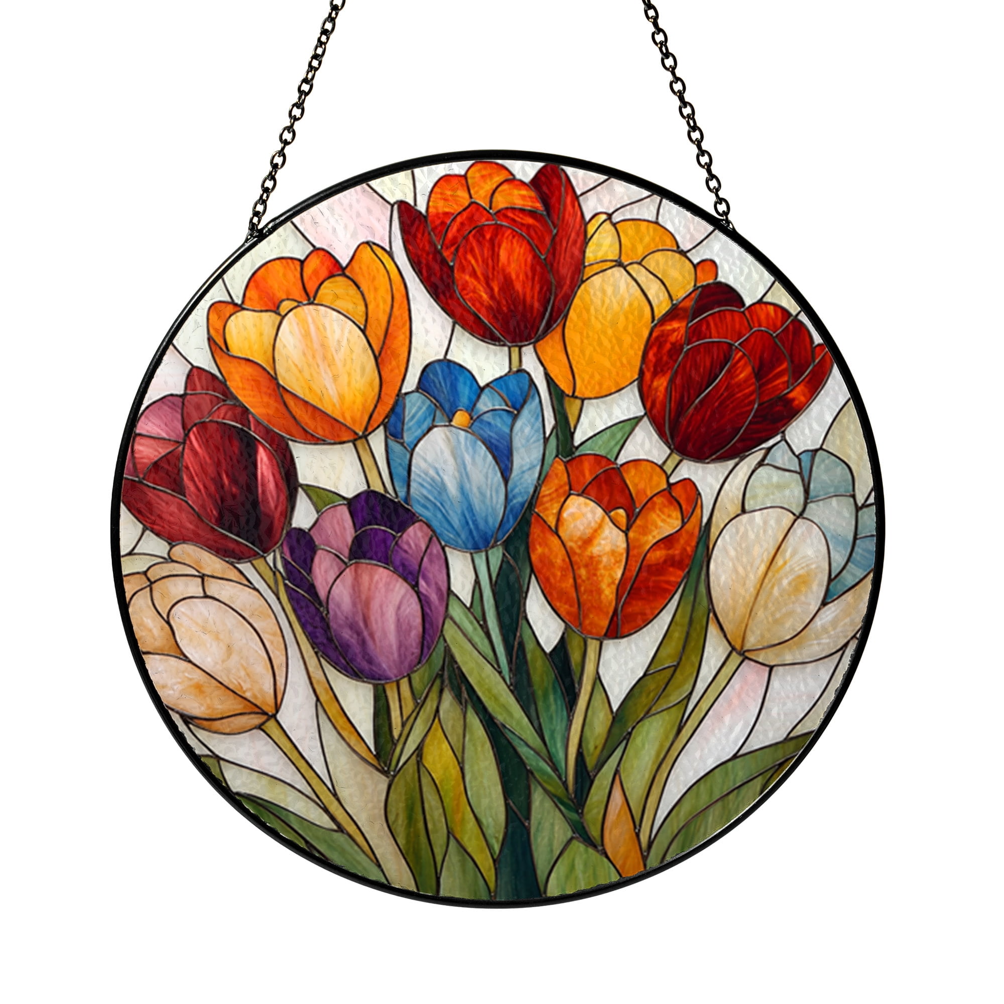 Acrylic Tulip Window Hanging Suncatcher, Bright Botanical Decor, Unique ...