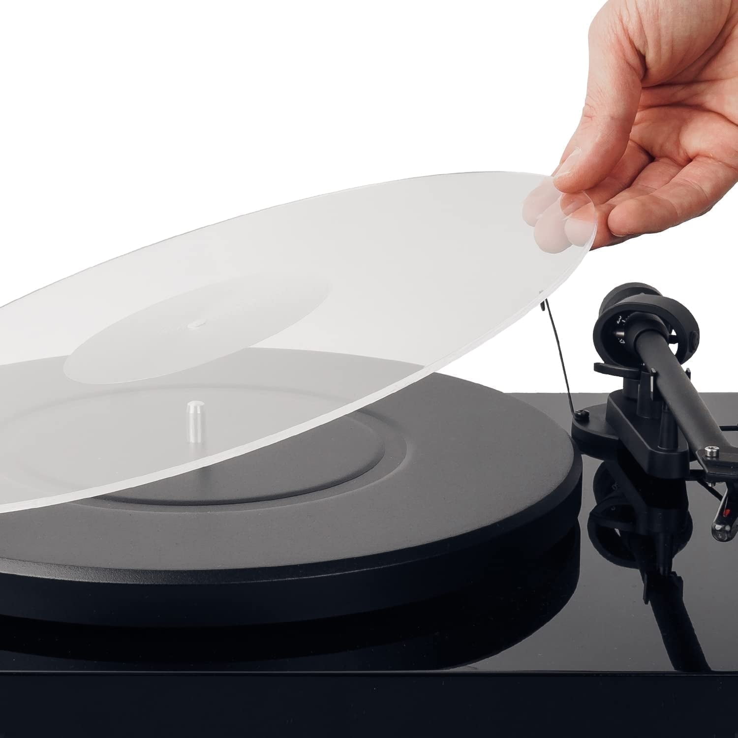 Hudson Hi-Fi Acrylic Turntable Mat - 11.75" Transparent Clear Vinyl ...