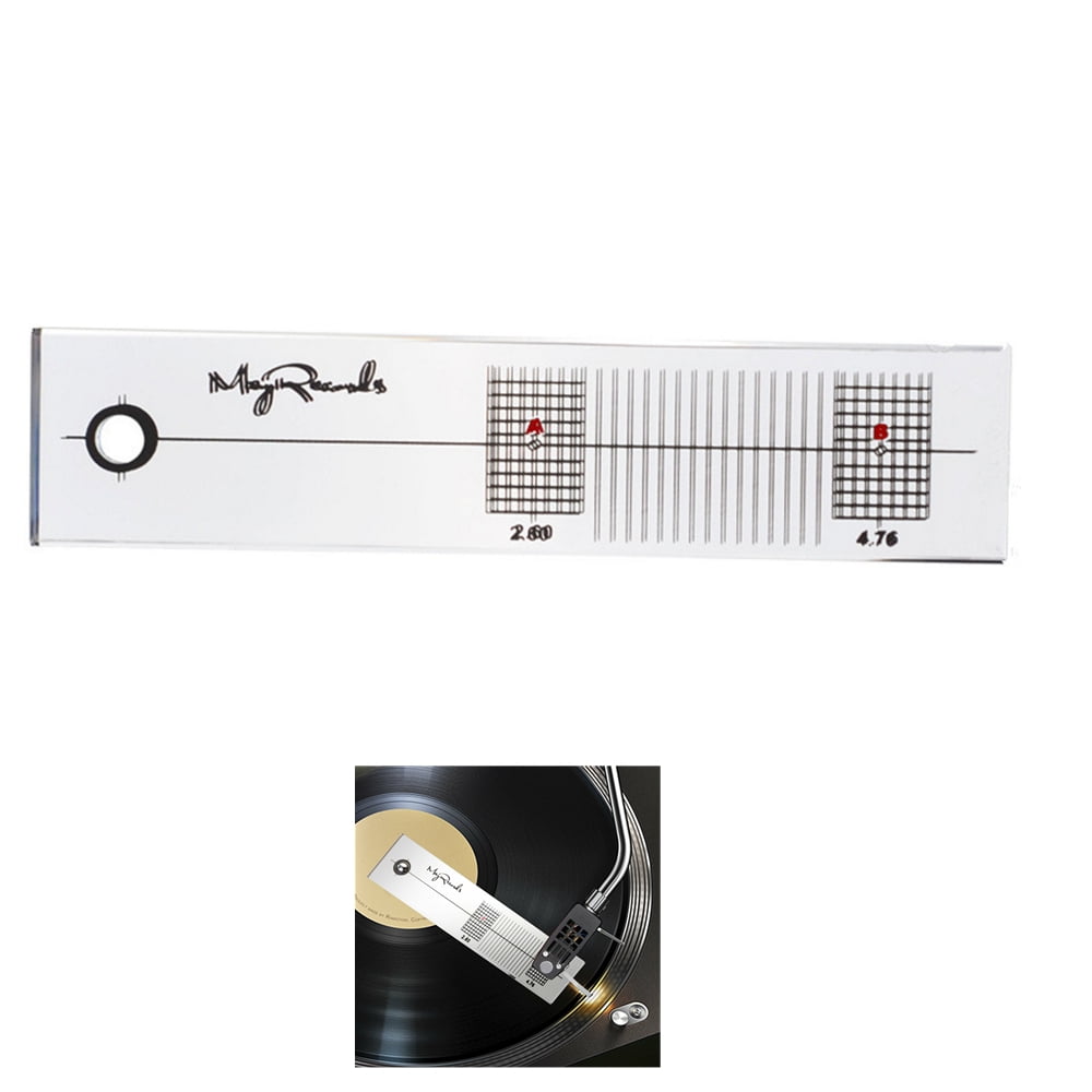 Acrylic Turntable Phono Phonograph Cartridge Adjustment Ruler ...