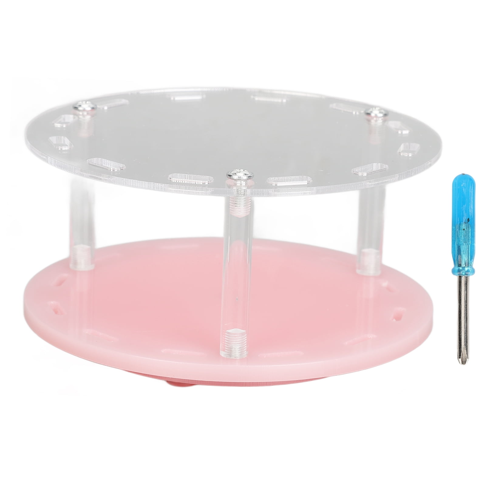 Acrylic Tweezers Stand Holder 12 Holes Rotatable Eyelash Extension Tool ...