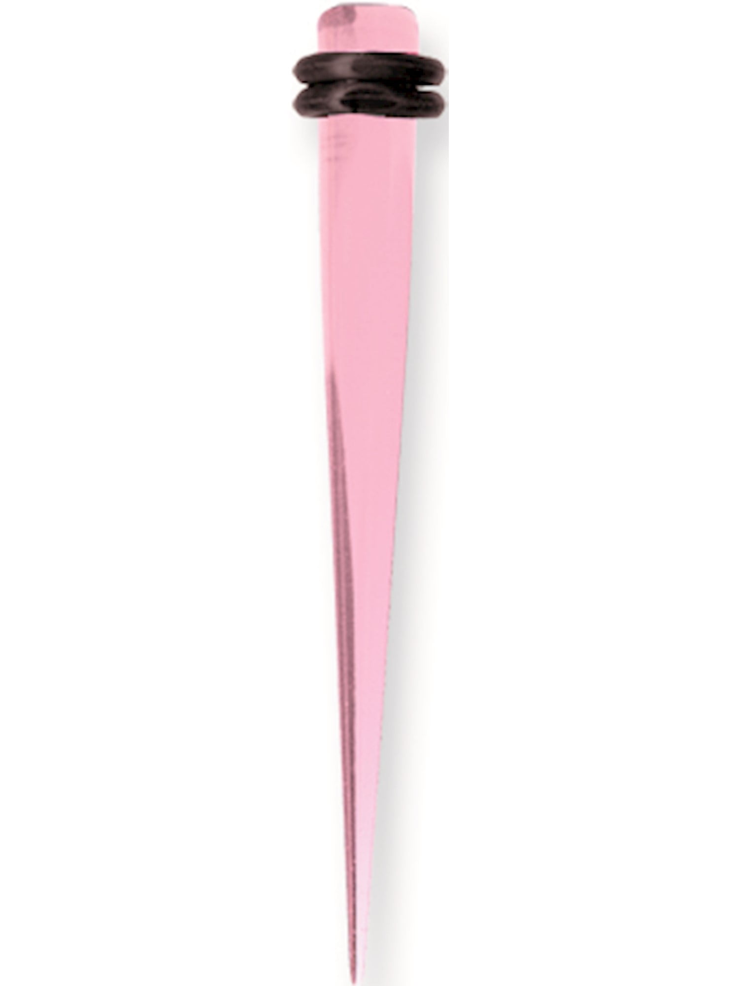 Acrylic UV Sensitive Expander Spike w 2 Rubber O-Rings 4G (5.2mm) 50mm ...