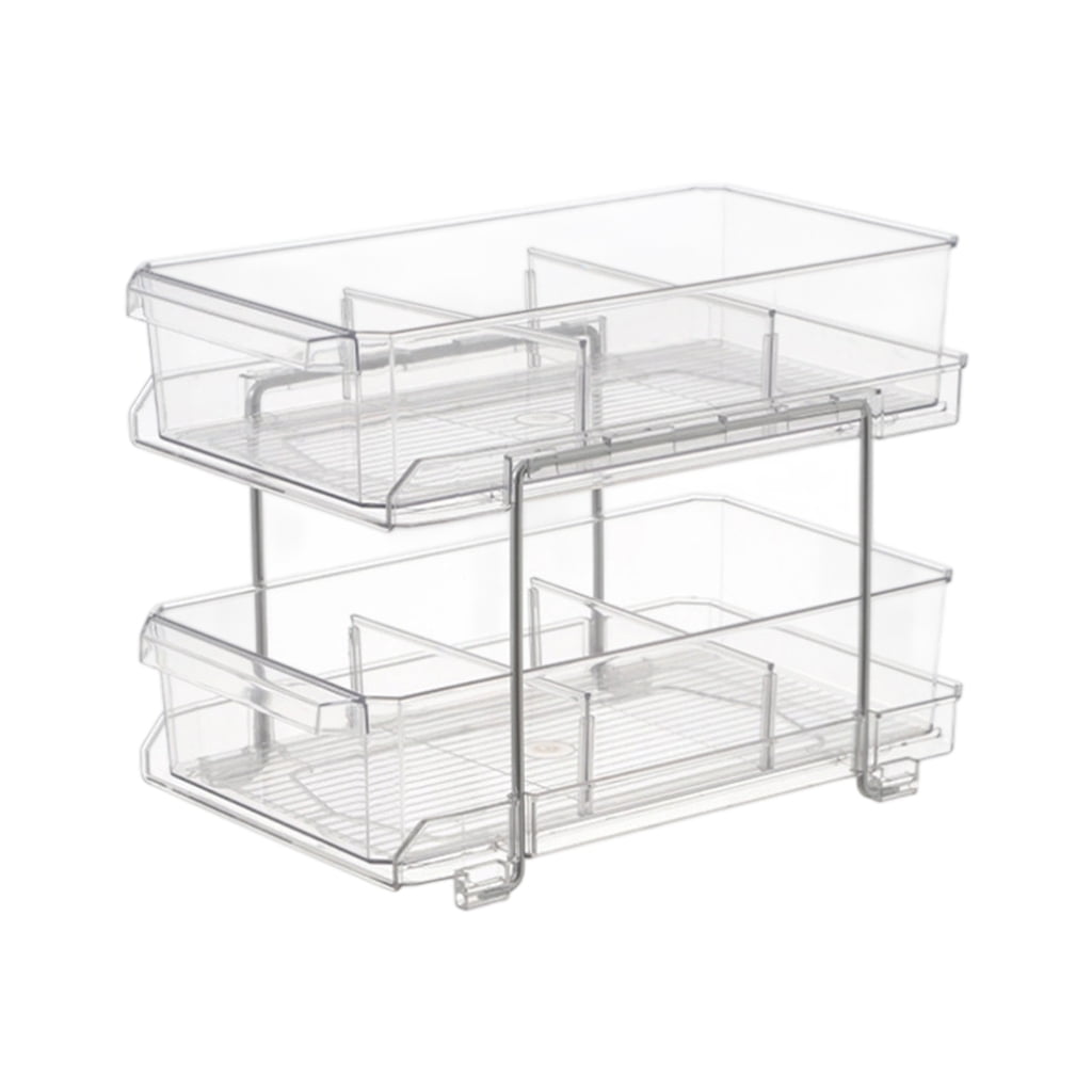 Acrylic Under Sink Organizers Slide Out Clear Storage Container With ...