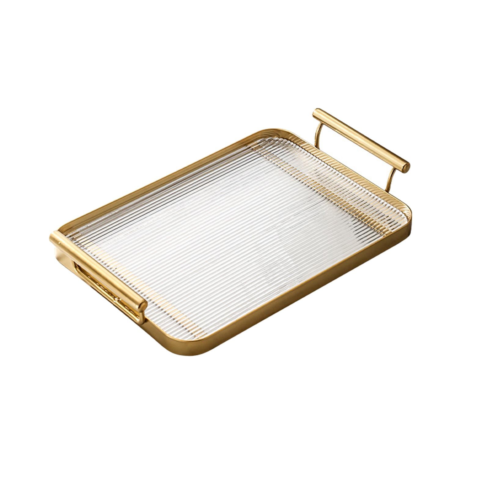 Acrylic Vanity Tray Bathroom Countertop Makeup Cosmetics Organizer with ...