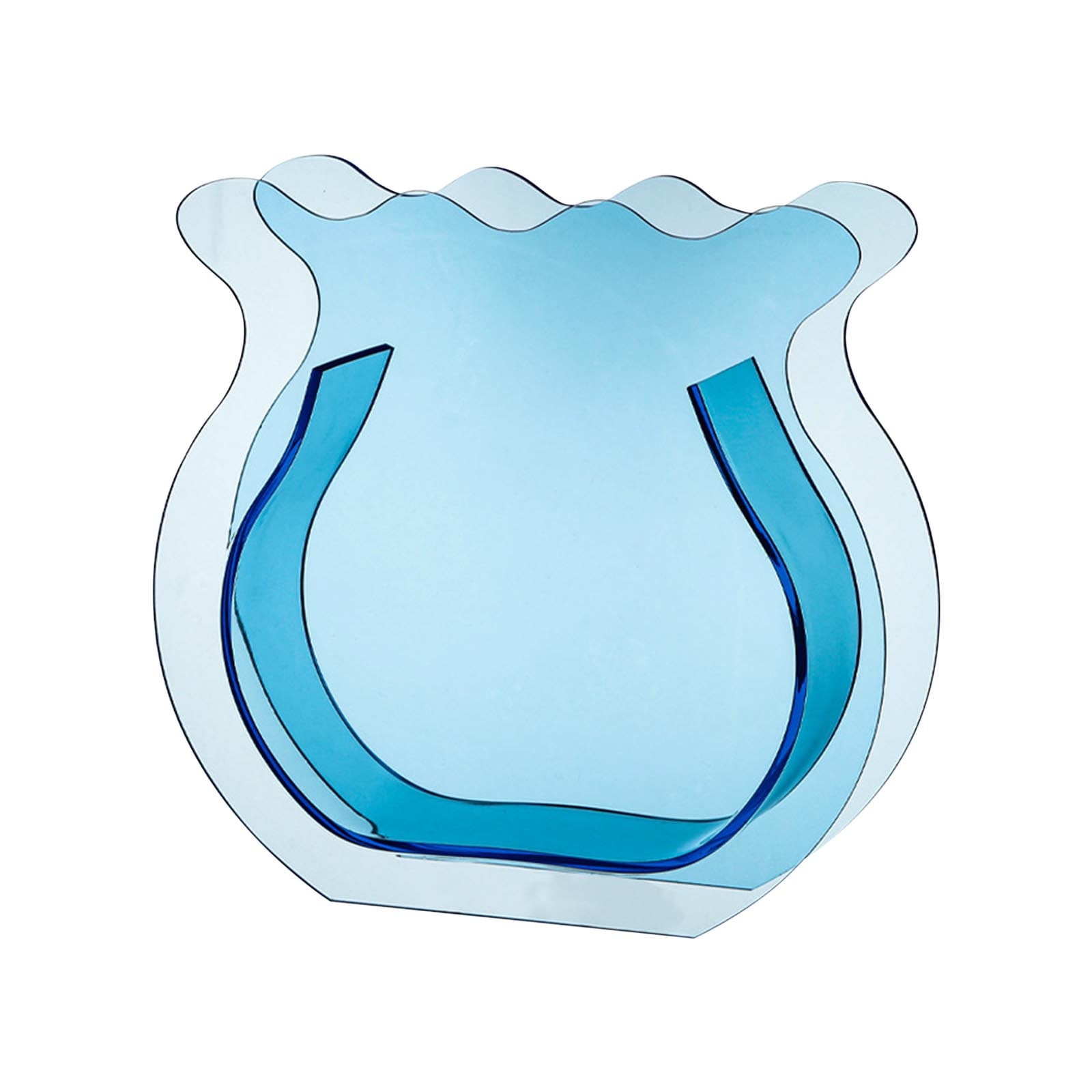 Acrylic Vase, Home Decor, Transparent Colorful, Geometric Flower Design ...