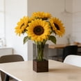 Acrylic Vase With Wooden Stand Centerpiece Clear Modern Flower Vase For ...