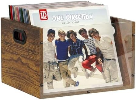Acrylic Vinyl Record Storage Crate, Visible Record Holder Crate ...