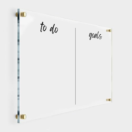 Acrylic Wall Calendar and To Do Goals - Personalized Calendar 2025 ...
