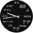 Acrylic Wall Clock Creative Math Unique Design Funny Formula Clock ...