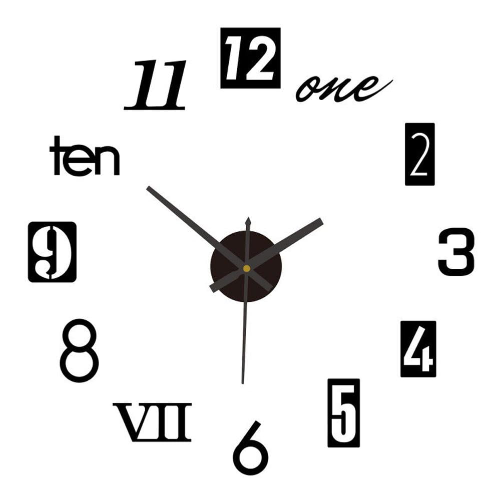 Acrylic Wall Clock with Sweeping Second Movement, Silent Operation, and ...