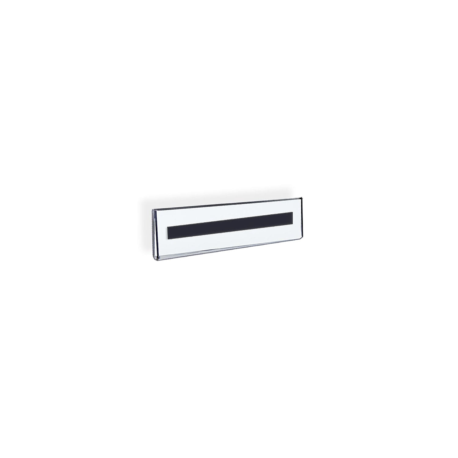 Acrylic Wall Mount Nameplate Sign Holder with Magnetic Tape (8.5"w x 2. ...