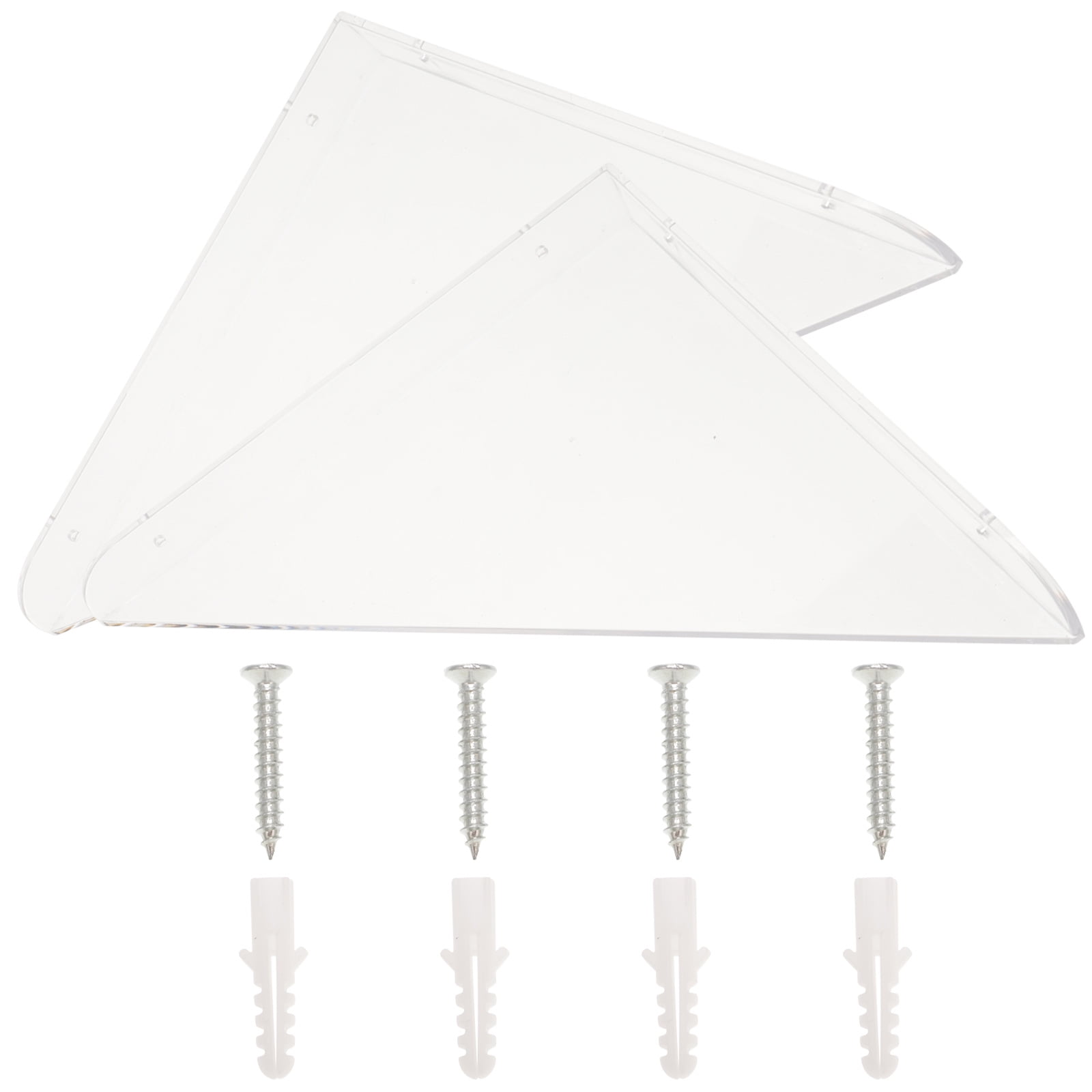 Acrylic Wall Shelf Corner Mount Display Shelves Wall-mounted Storage ...