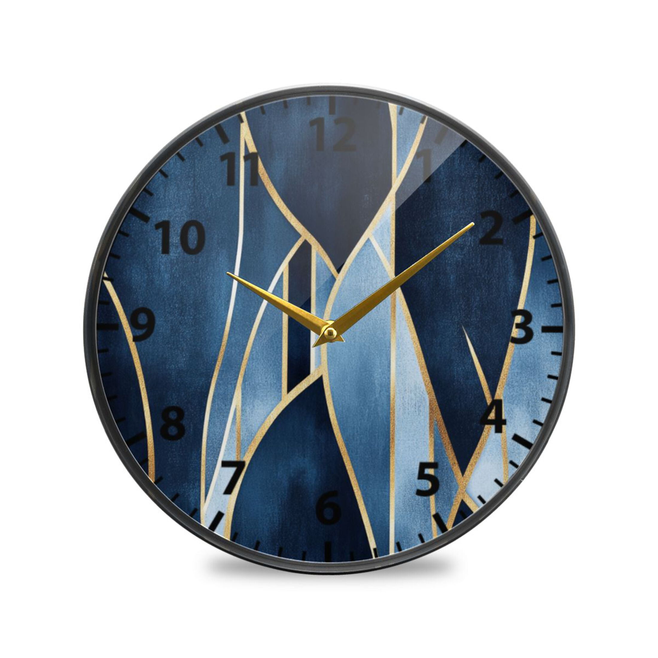 Artistic Minimalist Design Wall Clock Modern Decor Acrylic Clock Golden ...