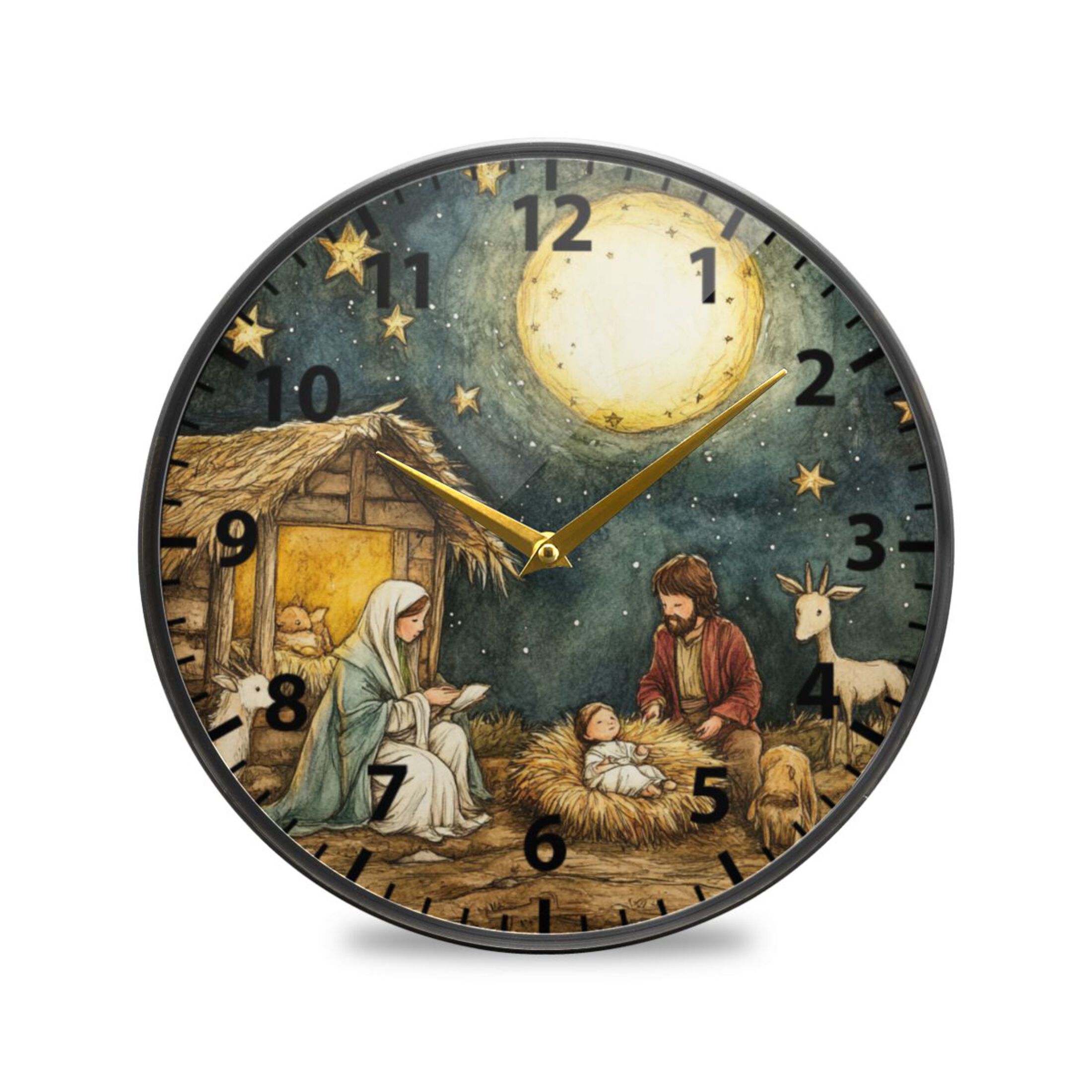 Acrylic Wall and Table Clock Artistic Work Night 9.5in Modern Decor ...