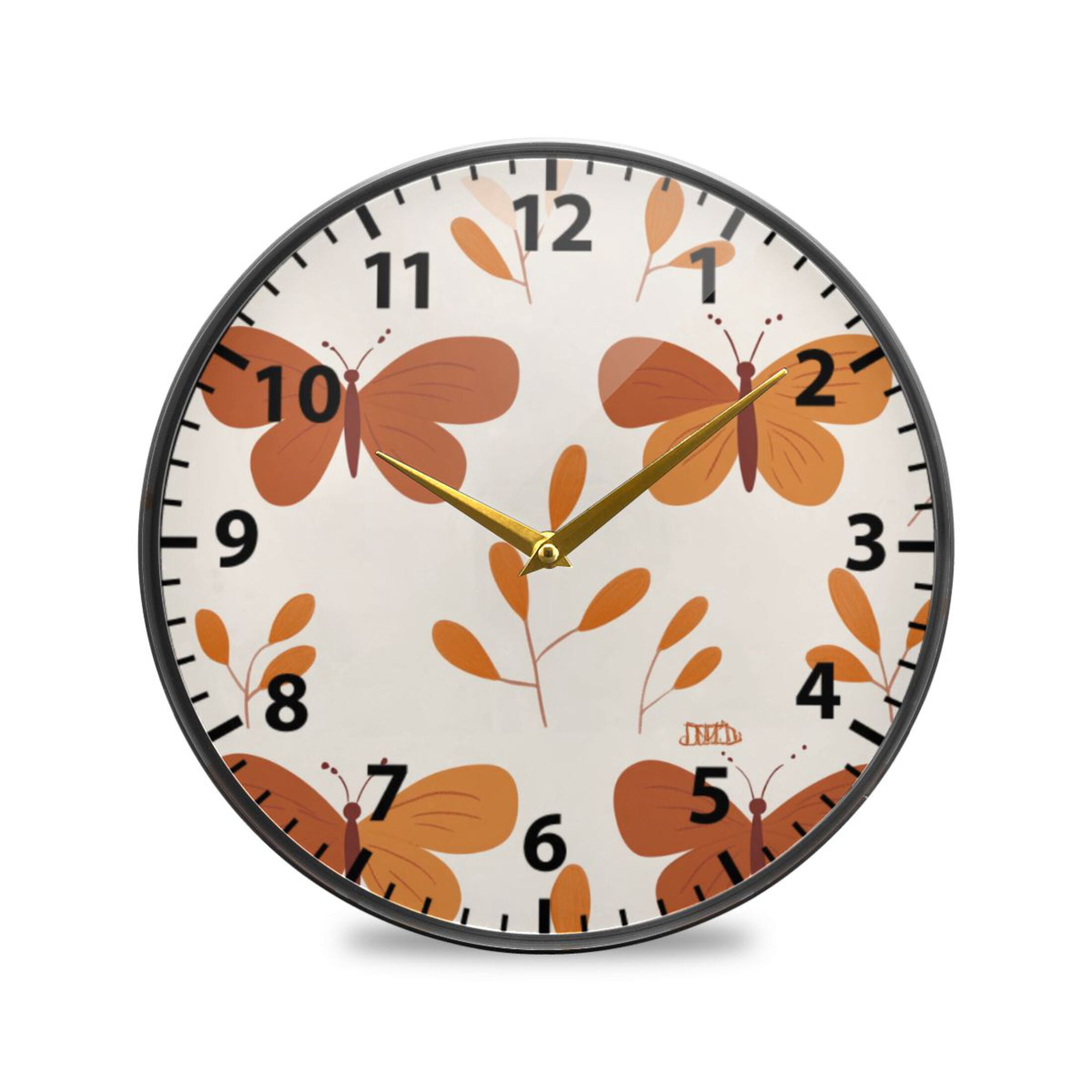 Acrylic Wall and Table Clock Butterfly Dance Pattern 11.9in Modern ...