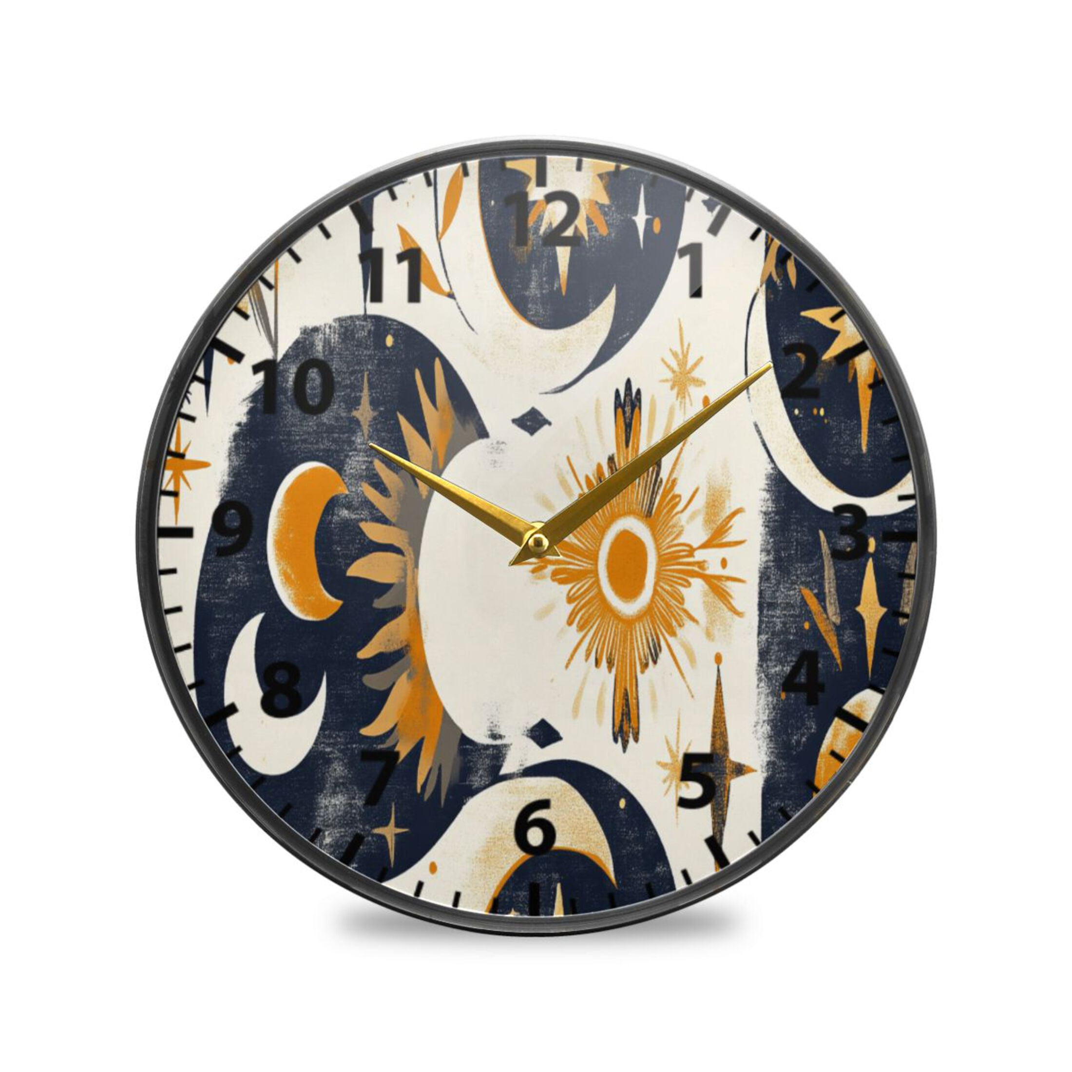 Acrylic Wall and Table Clock Dreamy Celestial Design 11.9in Modern ...