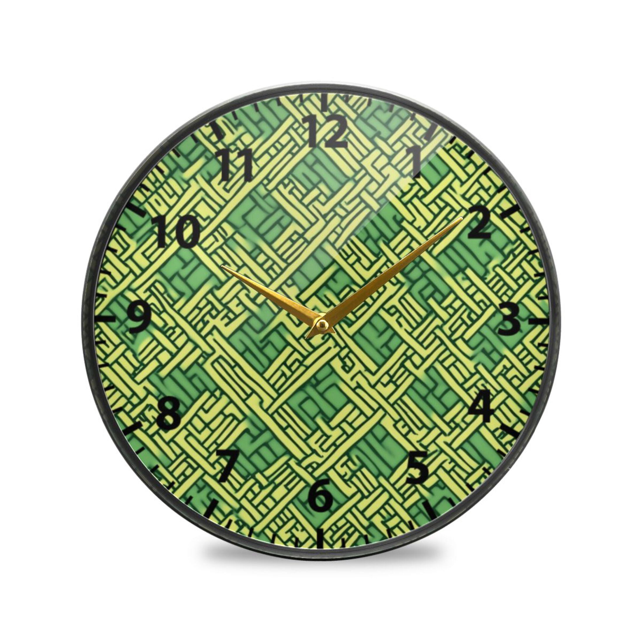 Intertwined Celtic Knots Wall Clock Modern Decor Acrylic Clock Golden ...