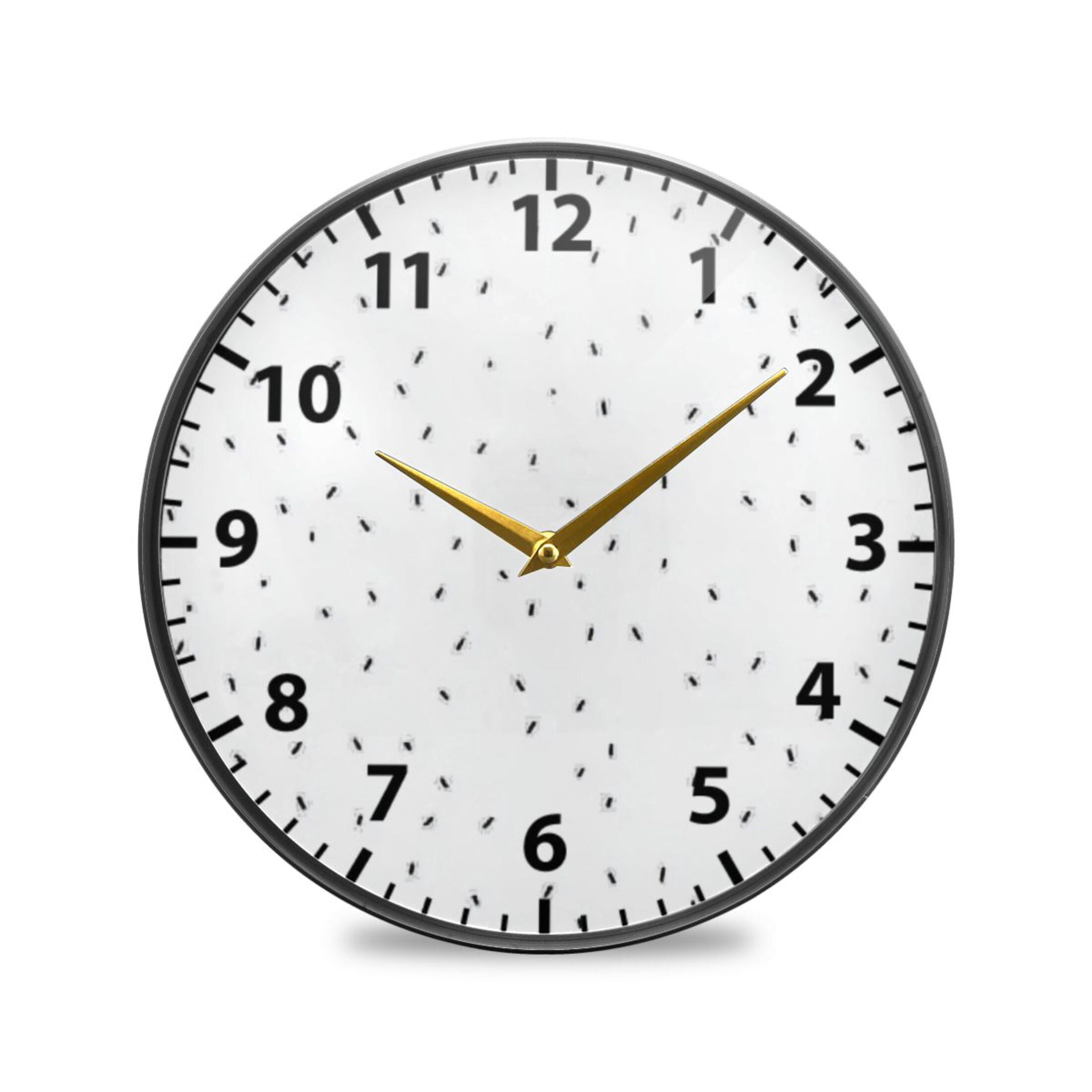Acrylic Wall and Table Clock Minimalist Black Dots 9.5in Modern Decor ...