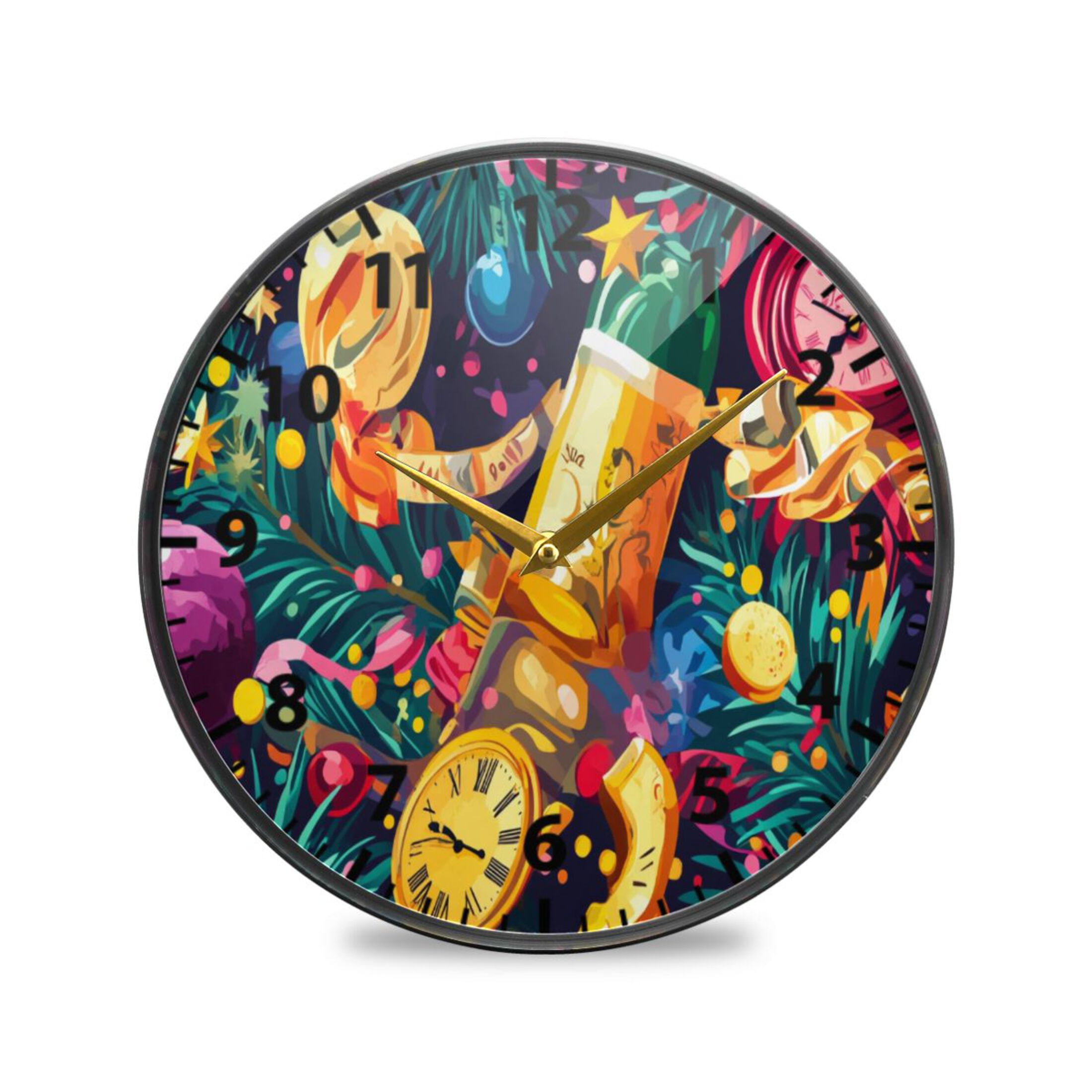 Acrylic Wall and Table Clock Party Festive Decorations 9.5in Modern ...