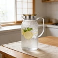 Acrylic Water Pitcher Diamond Pattern Plastic Beverage Jug with Gold ...