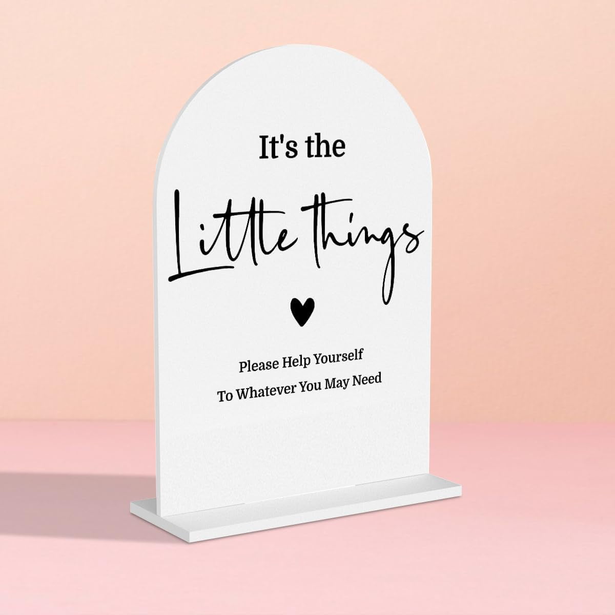 Acrylic Wedding Sign for Ceremony, Modern Calligraphy Arch Acrylic ...