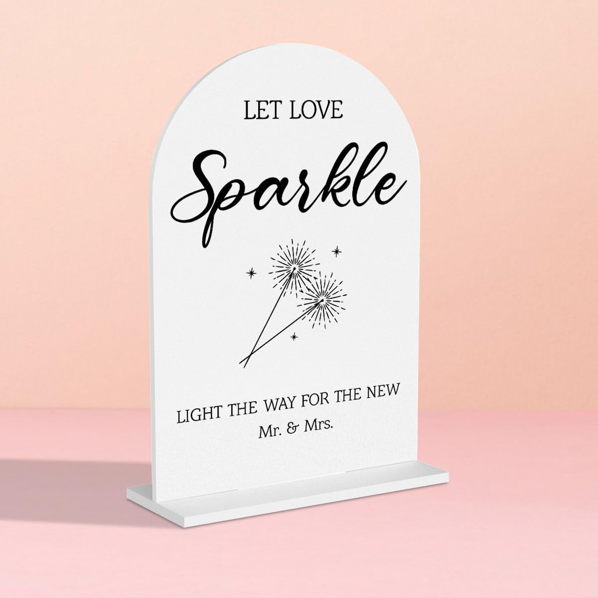 Acrylic Wedding Sign for Ceremony, Modern Calligraphy Arch Acrylic ...