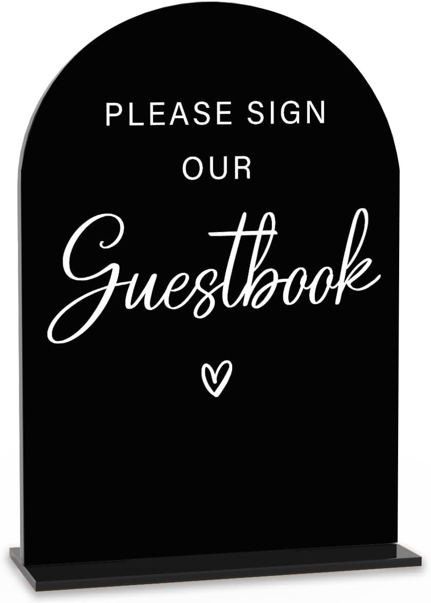 Acrylic Wedding Sign Please Sign Our Guestbook Wedding Signs for ...