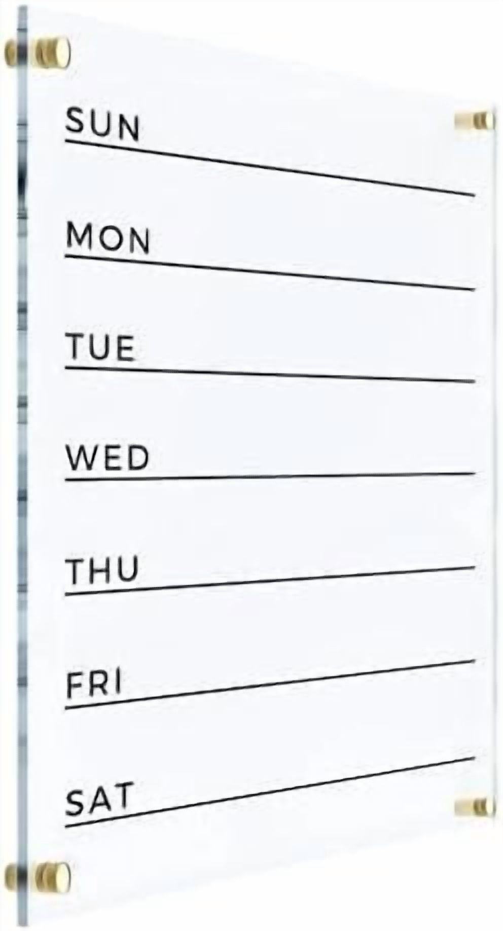 Acrylic Weekly Planner for Wall - Custom Wall Calendar, Personalized ...