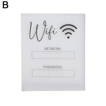 Emblems Wifi Reminder Board Wifi Password Reminder Wifi Account ...