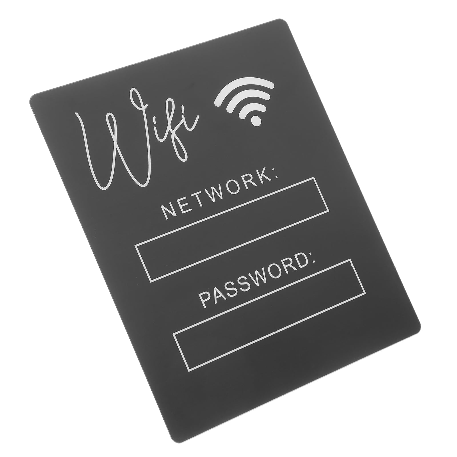 Acrylic Wifi Password Sign For Guest Rooms Offices Hotel Universal ...