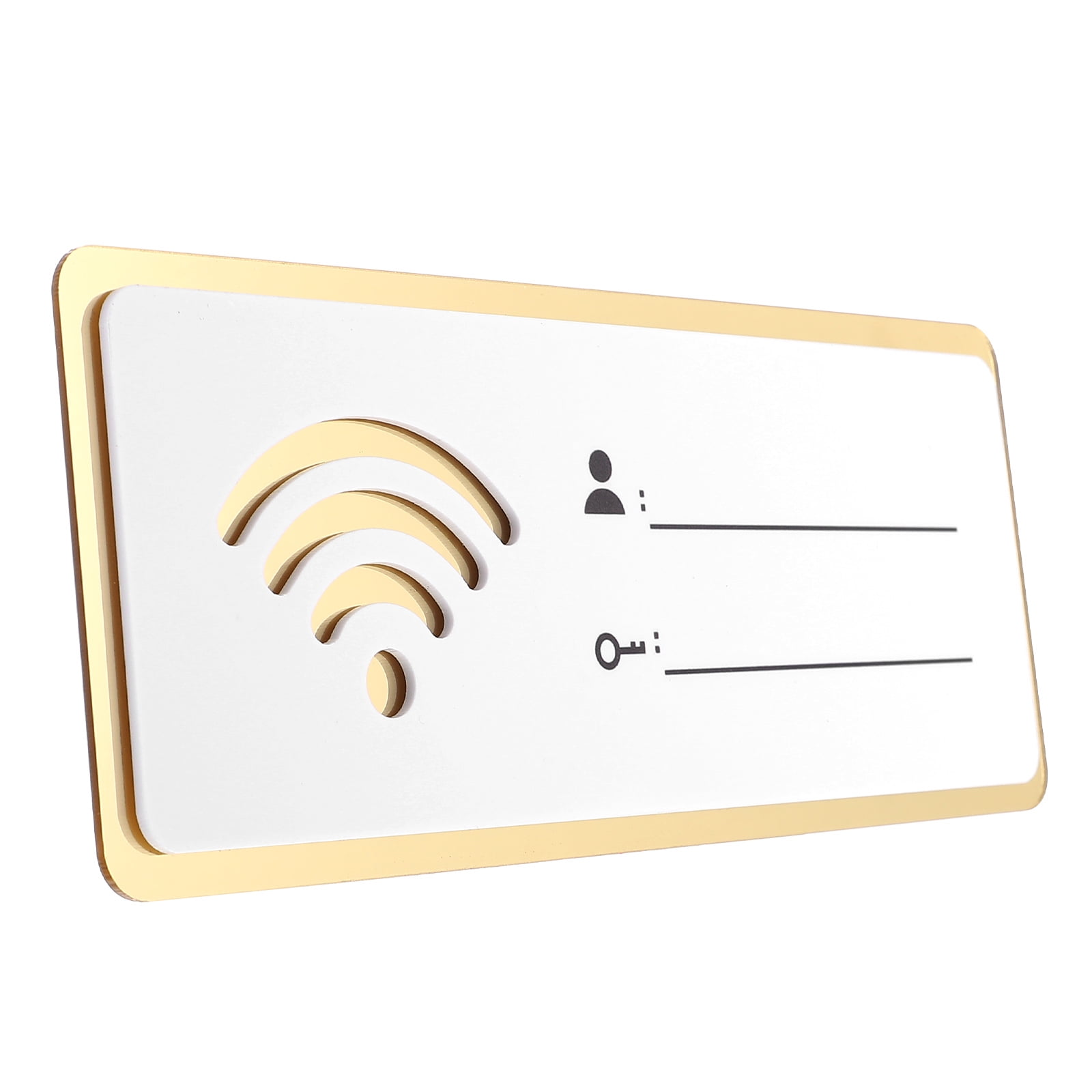 FRCOLOR Acrylic Rewritable Wifi Sign for Public Shop with 1 Set Account ...